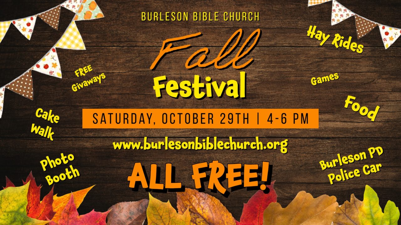 Fall Festival – Burleson Bible Church